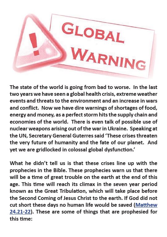 Global Warning! – Light for the Last Days