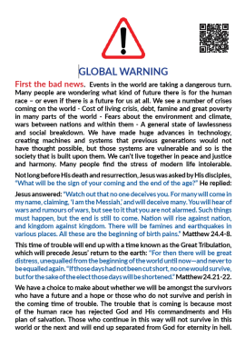 Global Warning 2024 - The Messiah Factor
